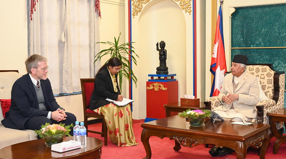 US Ambassador Dean R. Thompson Pays Farewell Call on President Paudel ...