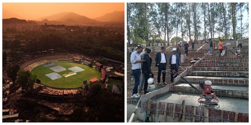 Parapet Slab Work Begins at TU Cricket Stadium - NepalverifiedNews